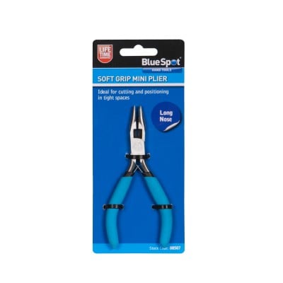 Blue Spot Tools Soft Grip Mini Long Nose Plier 08507 Bluespot ...
