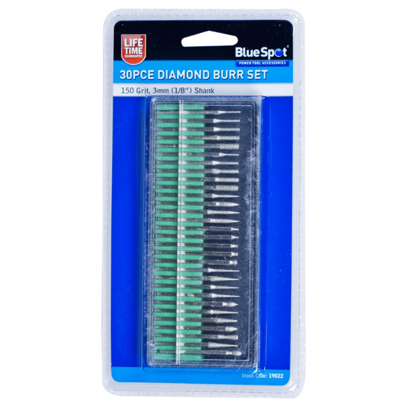 Blue Spot Tools 30 Piece Diamond Burr Set 19022 Bluespot| Sealants and ...