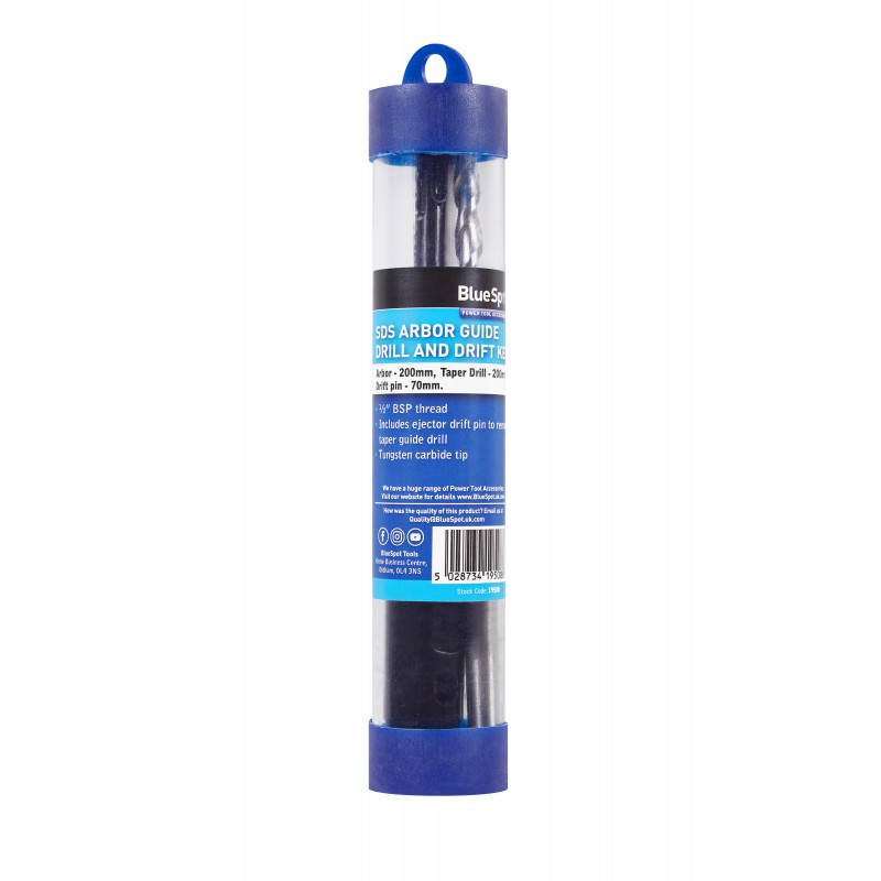 Blue Spot Tools SDS Arbor Guide Drill And Drift Key 19508 Bluespot ...