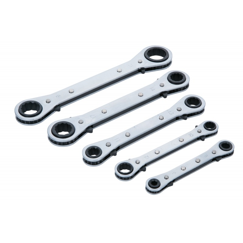 Blue Spot Tools 5pc Metric Double Ended Ratchet Ring Spanner Set 04100 ...