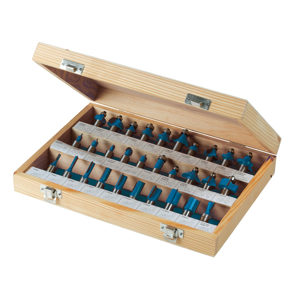 Silverline 1/2 inch TCT Router Bit 30 Piece Set 580422 | Sealants and ...