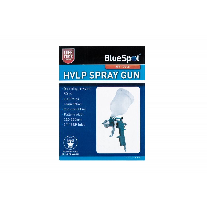 Blue Spot Tools HVLP Air Paint Spray Gun 600ml 07910 Bluespot ...