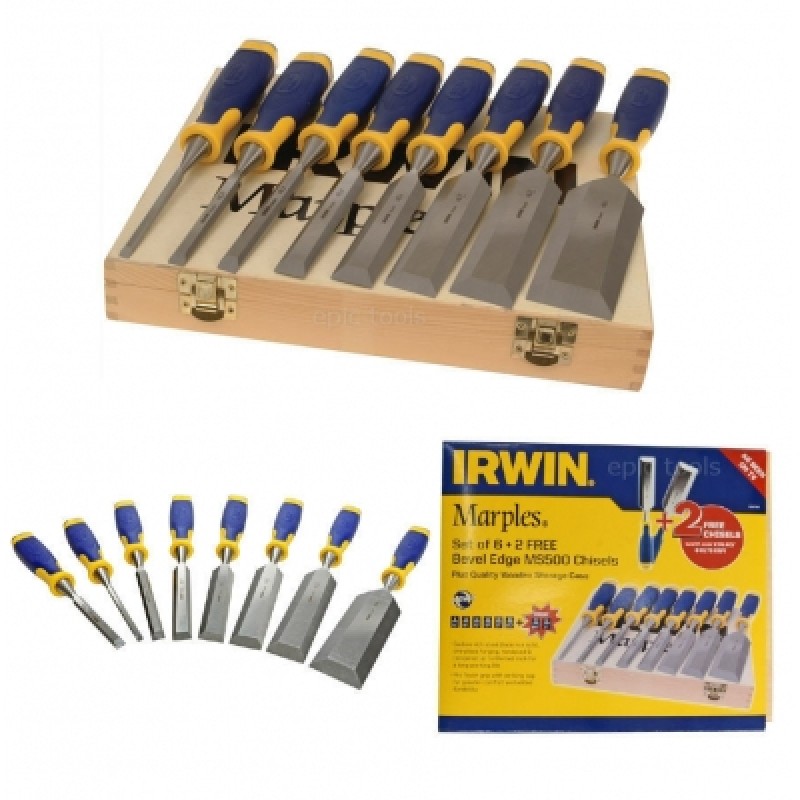 Irwin Marples Pro Touch MS500 Wood Chisel 8pc Set 10507958 | Sealants ...