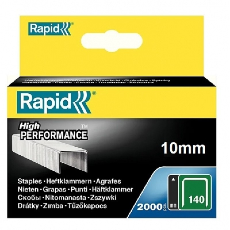 Rapid RPD14010 140 Type 10mm Galvanised Staples 11910731 Box of 2000 ...