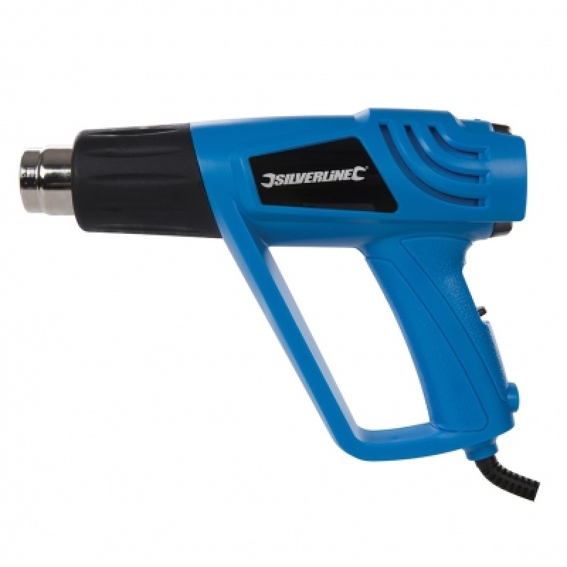 Silverline Adjustable Temperature Hot Air Heat Gun 2000W 125963 ...