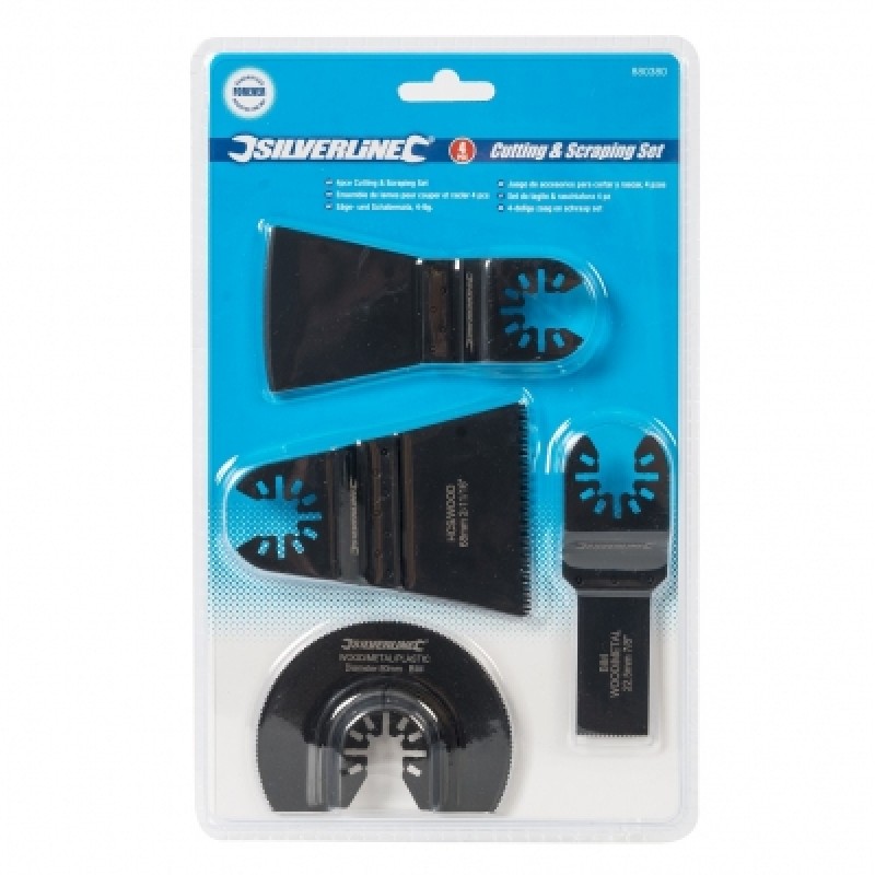 Silverline Multi Tool Multi Function Cutting Scraping Blade Set 880380 ...