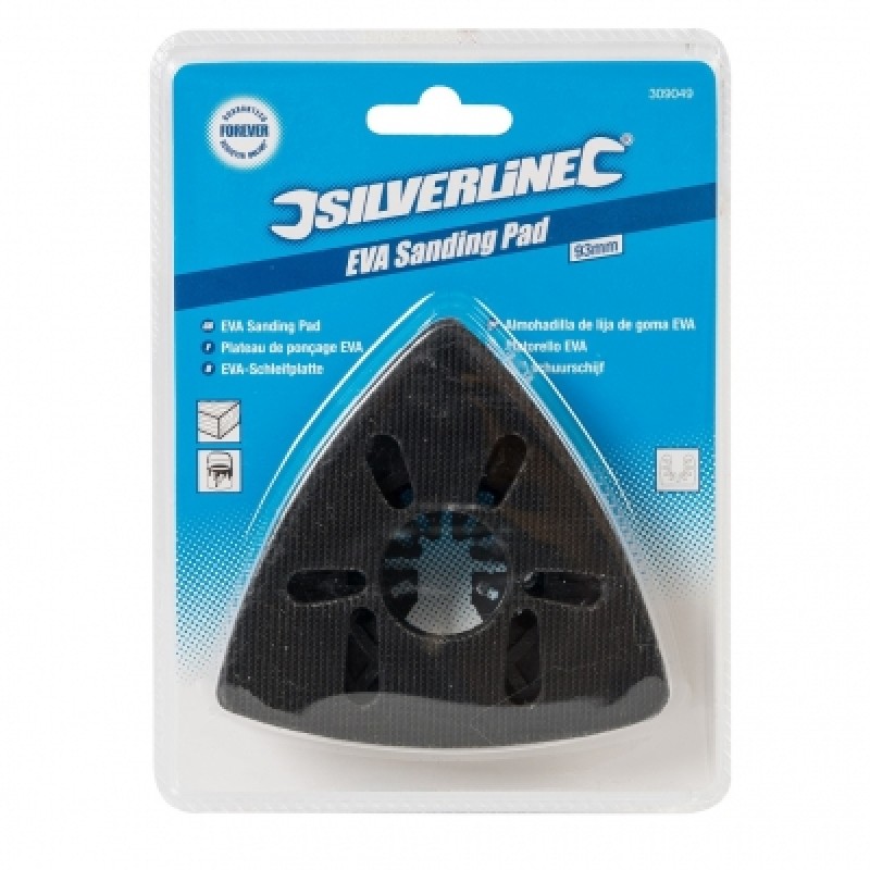 Silverline Multi Tool Function 93mm EVA Sanding Sheet Pad 309049 ...