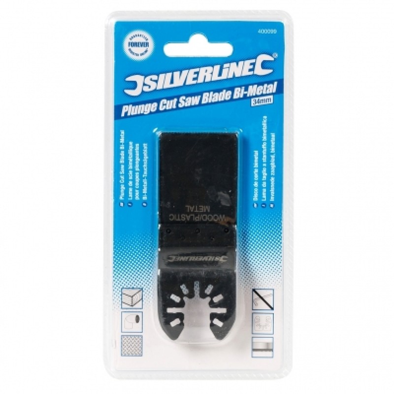 Silverline Multi Tool Function Bi-Metal 34mm Saw Blade 400099| Sealants ...