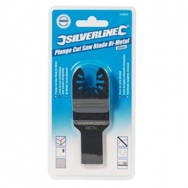 Silverline Multi Tool Multi Function Bi-Metal 20mm Saw Blade 626842 ...