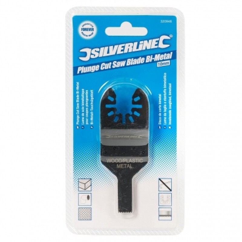 Silverline Multi Tool Multi Function Bi-Metal 10mm Saw Blade 320946 ...
