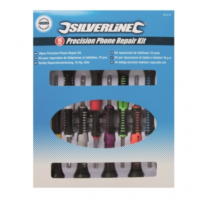 Silverline Precision Mini Small Screwdriver and Phone Repair Kit 850276 ...