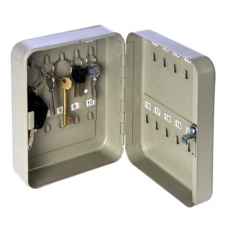 Silverline 656614 Keyed Cabinet 20 Key Lock Security Box 66200C ...