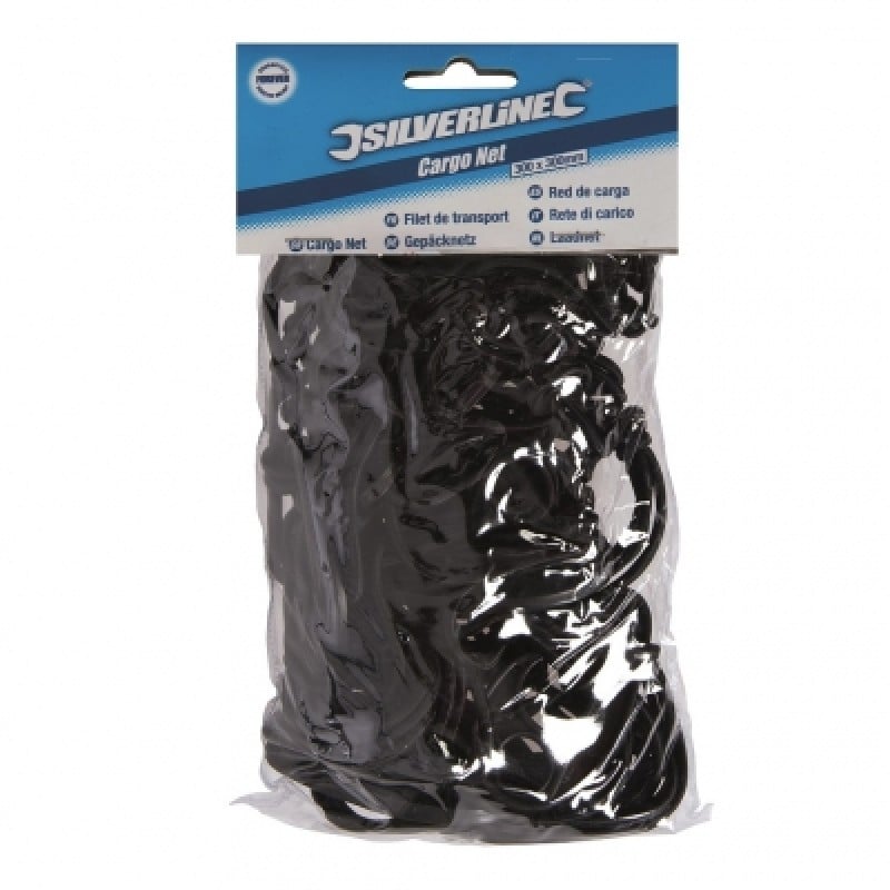Silverline Elastic Webbing Cargo Securing Net Small 300 x 300mm 140818 ...