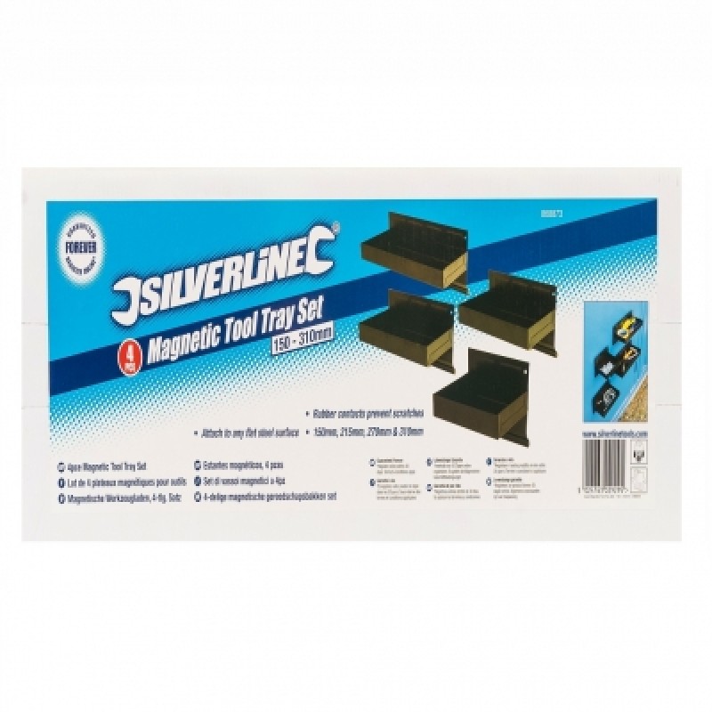 Silverline Magnetic Tool and Part Storage Tray 4pc Set 868873 ...