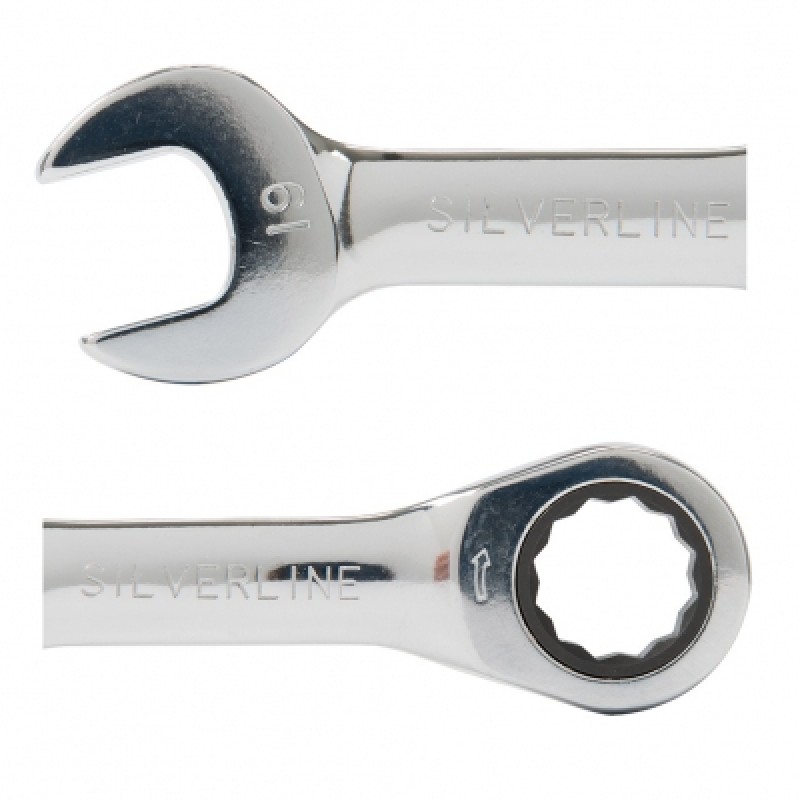 Silverline Stubby Ratchet Spanner 7pc Set 199916 | Sealants and Tools ...