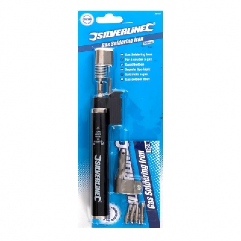 Silverline Electronic Ignition Butane Gas Soldering Iron Torch 497837 ...