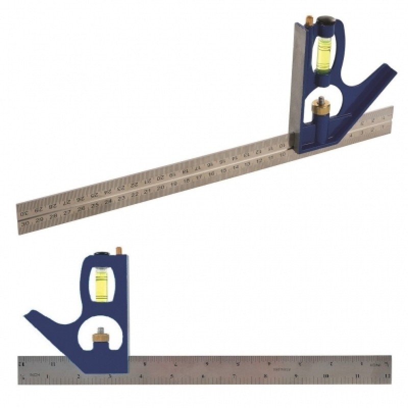 Silverline Combination Measuring Marking Level Square 300mm SL31 ...