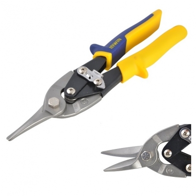Irwin Straight Metal Cutting Aviation Snips Cutters 250mm 10504311 ...