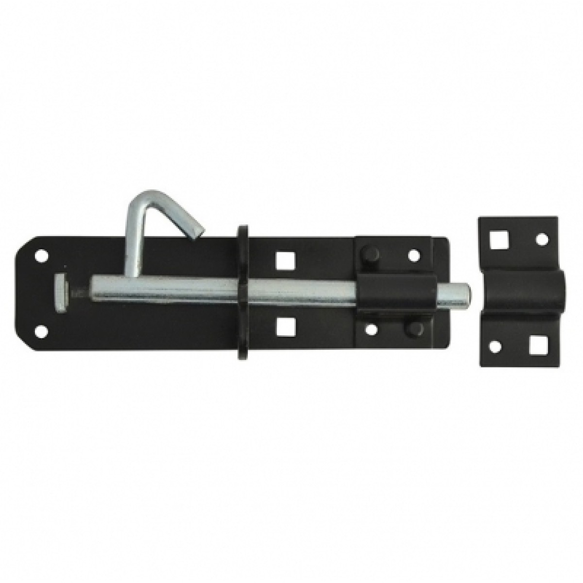 Forgefix Black Sliding Padlock Brenton Bolt 150mm 6 inch FGEPBLTBLK6 ...