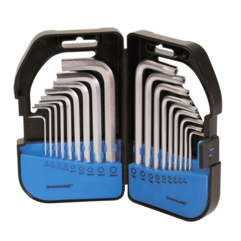 Silverline Tools Hex Allen and Torx Key Set 341662 | Sealants and Tools ...