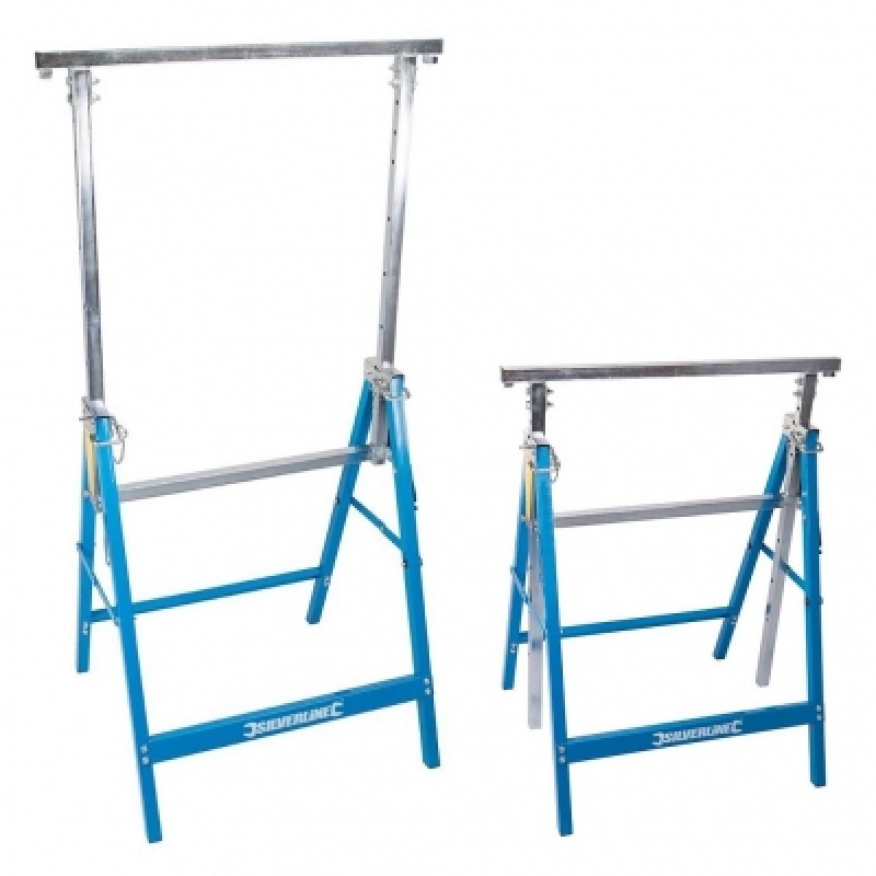 Silverline Adjustable Work Trestle Heavy Duty Staging Platform 226168 ...