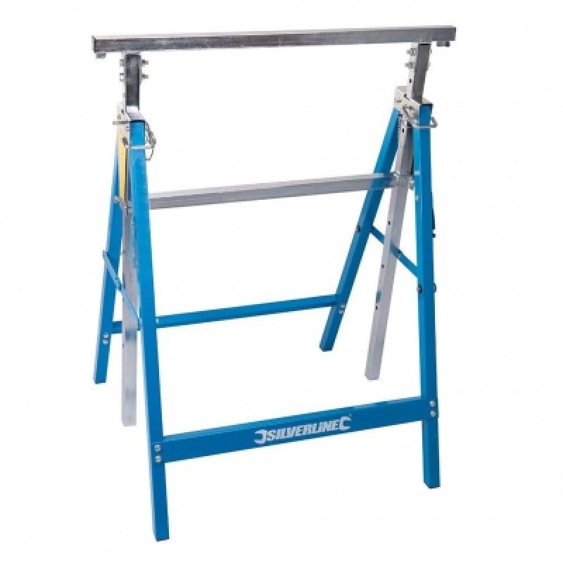 Silverline Adjustable Work Trestle Heavy Duty Staging Platform 226168 ...