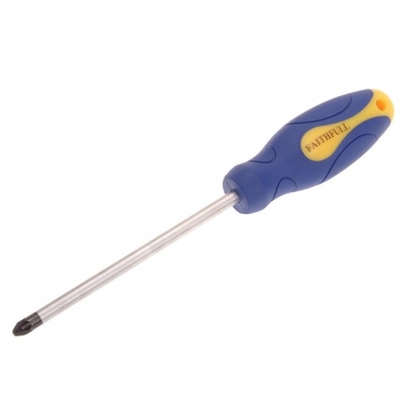 Faithfull Soft-Grip Pozi Drive Screwdriver PZ3 150mm FAISDPZ3 ...