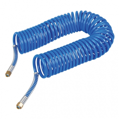 Silverline Compressor Coiled Air Line Tool Air Hose 10m 269591 ...