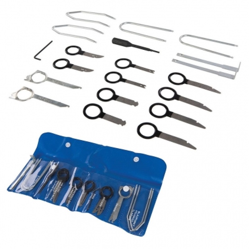 Silverline Radio Removal Key Tool 20pc Kit 333101 | Sealants and Tools ...