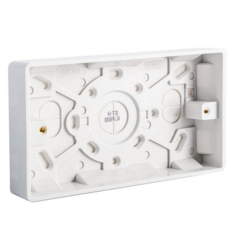 Selectric 2 Gang Surface Pattress Double Back Box LG8288-25 | Sealants ...