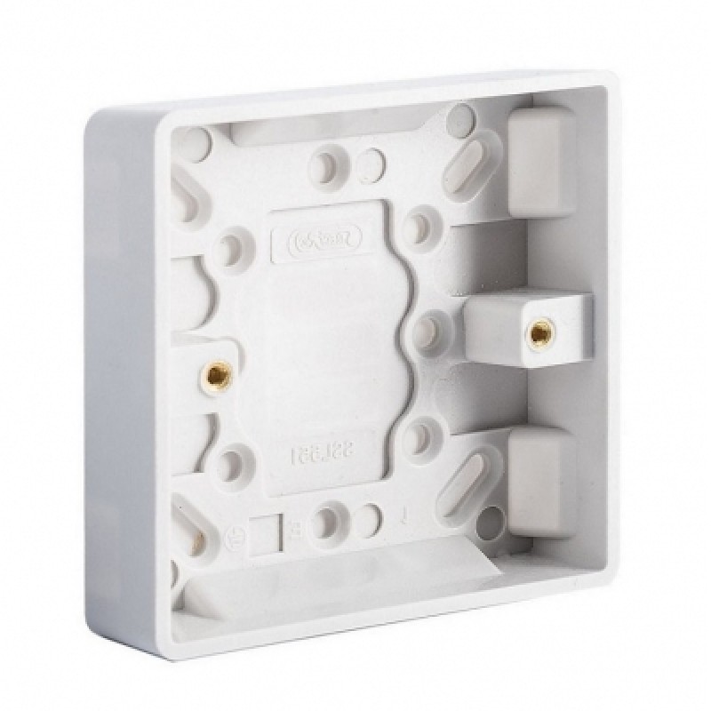 Selectric 1 Gang Surface Pattress Single Back Box LG828-25 | Sealants ...
