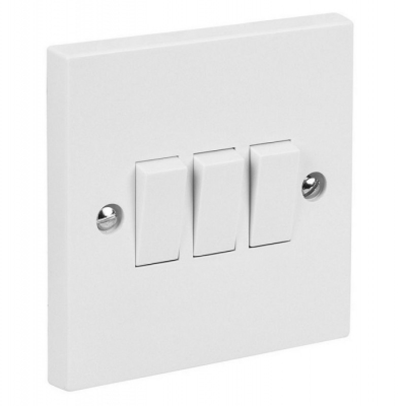 Lyvia Electrical Triple Light Switch 10 amp 3 Gang 2 Way 4404 ...