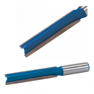 Silverline Router Bit Twin Flute Straight Cut 12mm x 50mm 253995 ...