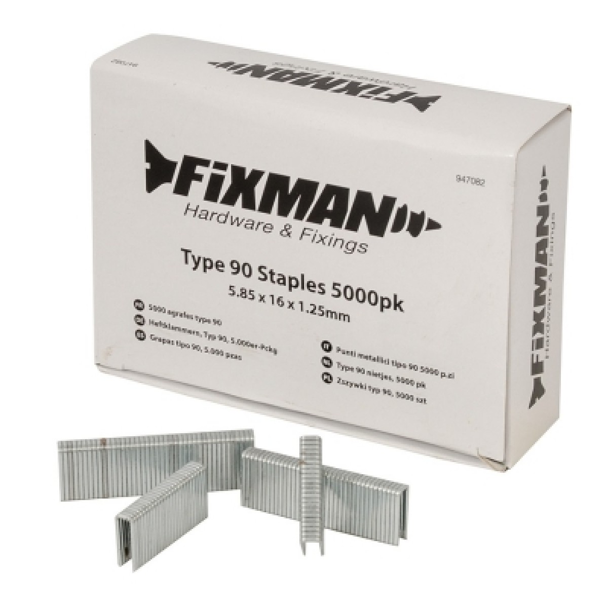 Fixman Type 90 Stapler 16mm Staples 5000pk 947082 | Sealants and Tools ...