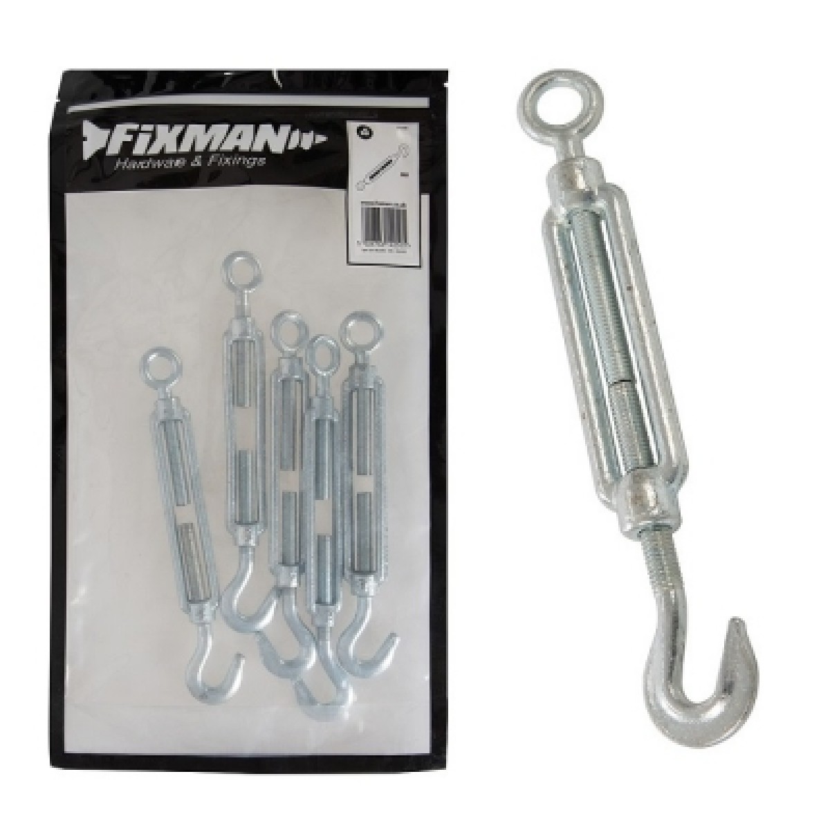 Fixman Wire Rope Turn Buckle Tensioner M8 5pk 654490 | Sealants and ...