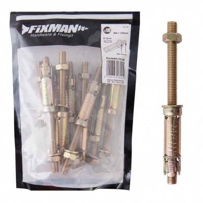 Fixman Masonry Shield Anchor Stud Fixing M8 65 x 120mm 10pk 851120 ...