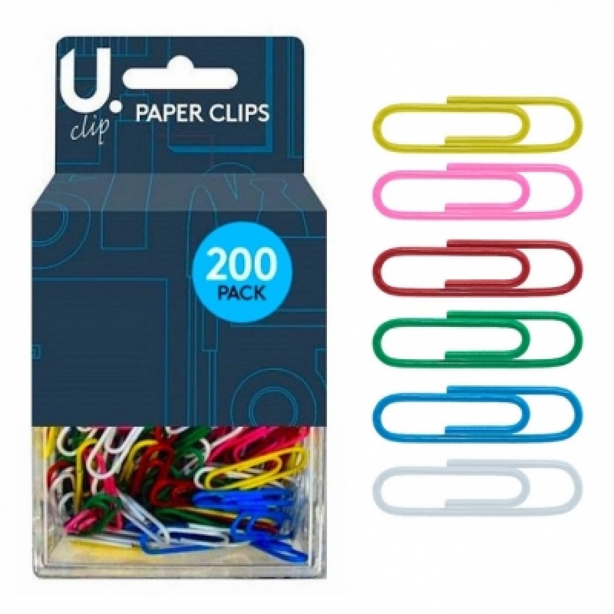 U-Clip Mixed Colour Paper Clips 200 Pack P2348 | Sealants and Tools Direct