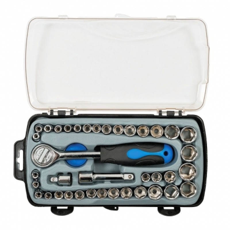 Silverline 633754 Mixed Small Socket Ratchet Set 1 4 And 3 8 Inch Set