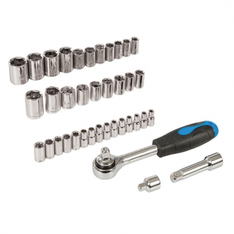 Silverline Compact Mixed Small Socket 39pc Set 633754 Sealants And