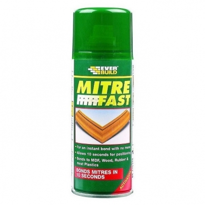 Everbuild Mitre Fast Superglue Activator 400ml Large ACTIV4 | Sealants ...
