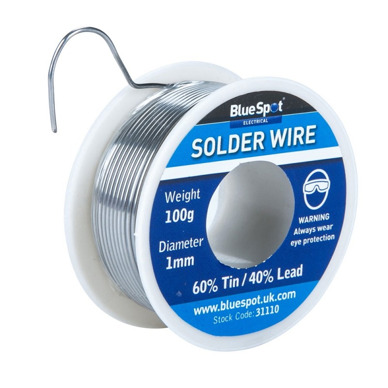 Blue Spot 1mm Electrical Soldering Pre Fluxed Solder 100g 31110 ...
