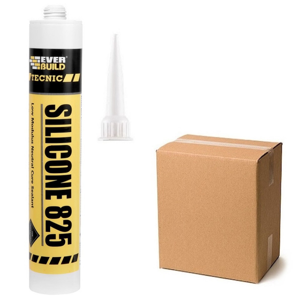 Sika Everbuild Sikasil 825 Alkoxy Neutral Silicone Sealant Box of 25 | Sealants and Tools Direct