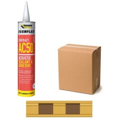 Everbuild AC95 intumescent Acoustic Sealant Adhesive AC95900 Box of 9 ...