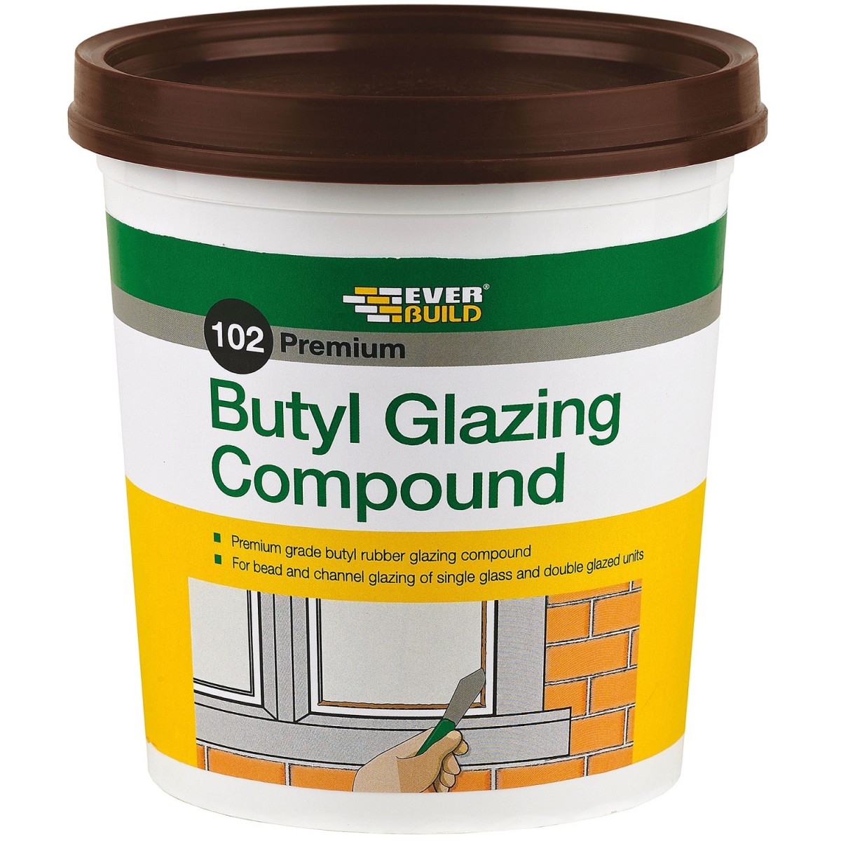 Everbuild 102 Butyl Glazing and Bedding Compound 2kg 489029 | BUTGC2 ...