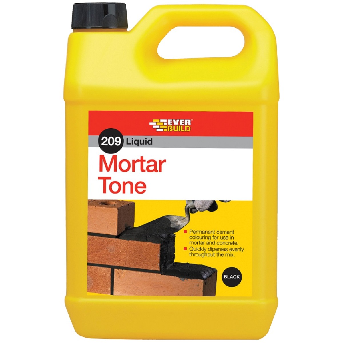 Everbuild 209 Liquid Mortar Tone Colouring Black 5 Litre 488951 ...
