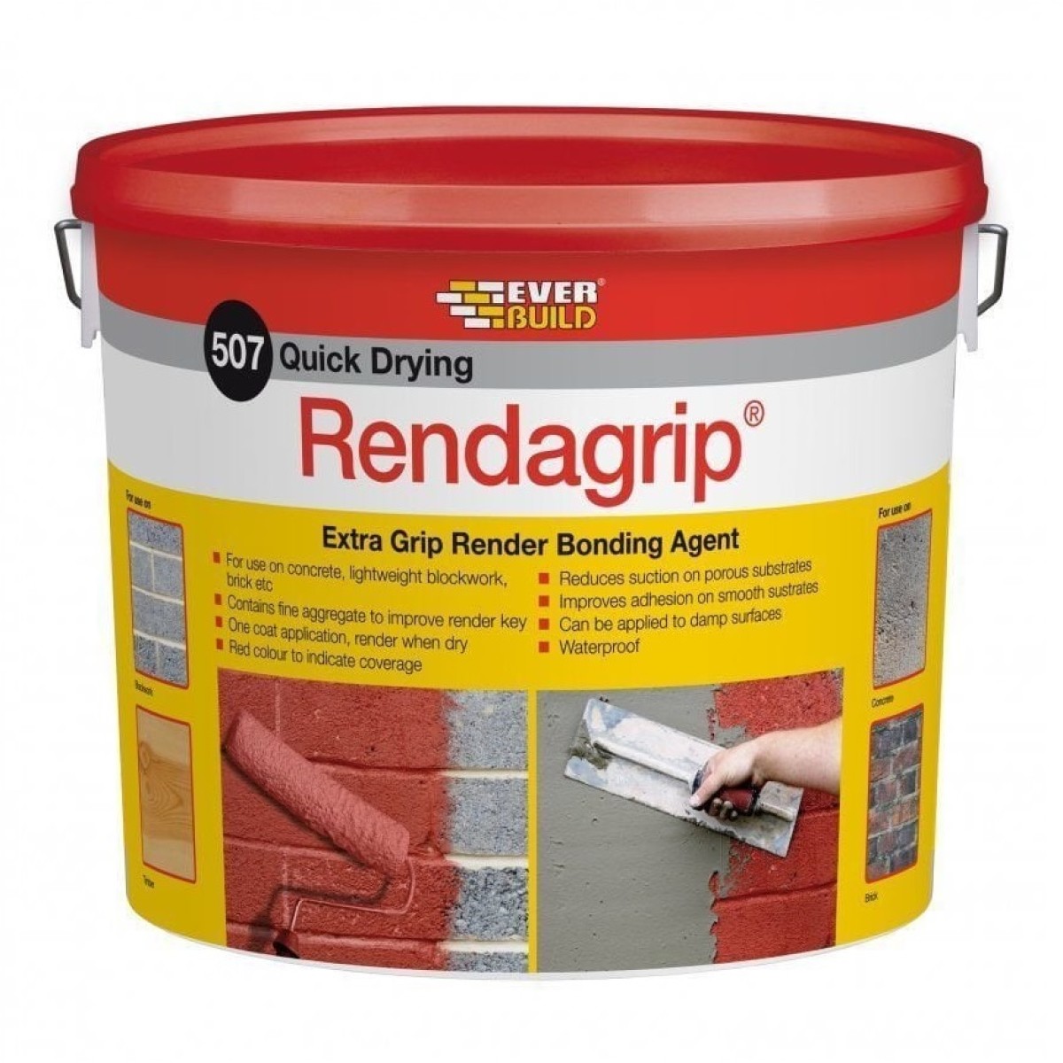 Everbuild 507 Rendagrip Extra Red Grip Render Bonding Coating 461975 ...