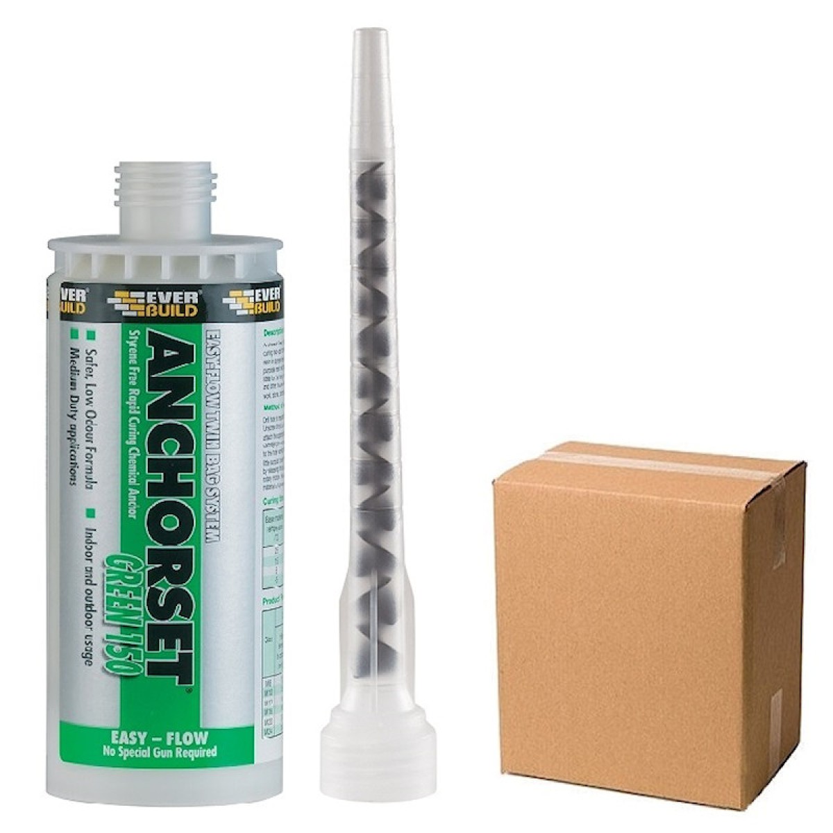 Everbuild Anchorset Green 150 Chemical Anchor Resin Box of 12 ...
