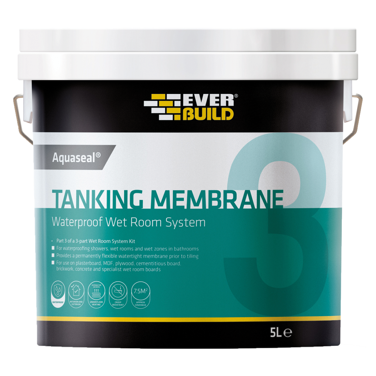 Aquaseal Wet Room Waterproof Tanking Membrane 5 Litre | Sealants and ...