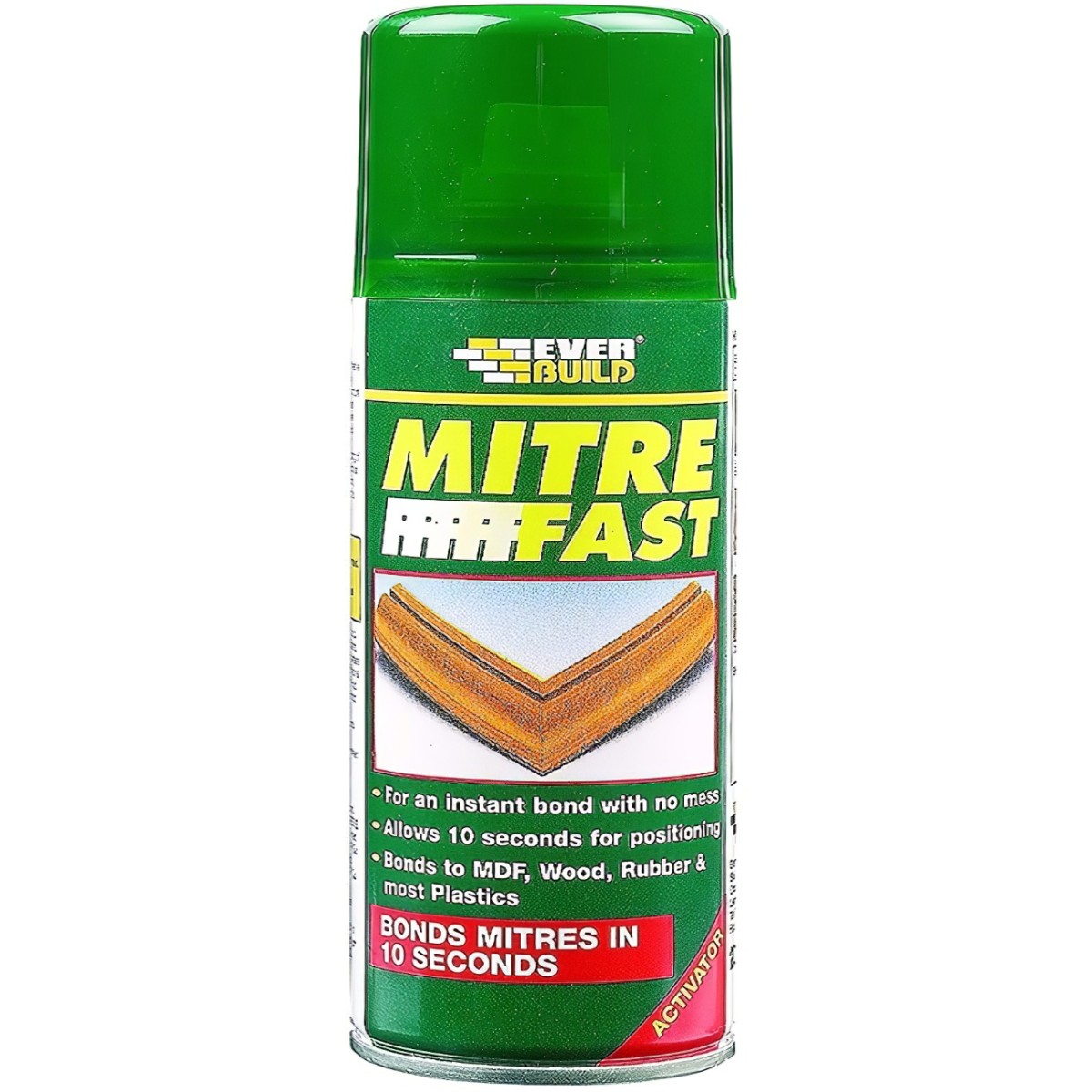 Everbuild Mitre Fast 400ml Superglue Activator Large Jumbo ACTIV4 ...