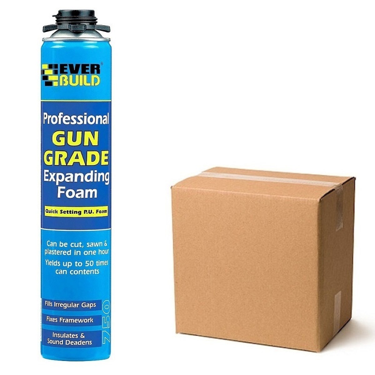 Everbuild Trade Box Pro Gun Grade Expanding Foam EVGF7 Box of 12 ...